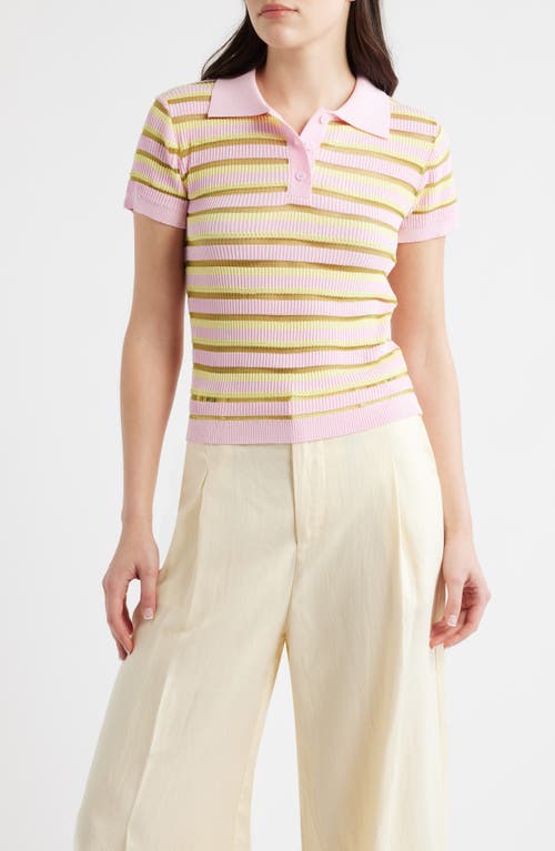DELUC Levanzo Stripe Knit Polo